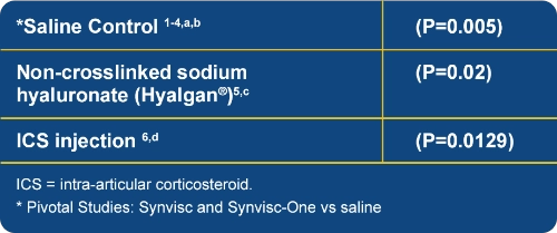 About the SYNVISC® (Hylan G‐F 20) Family of Knee Injections | For HCPs